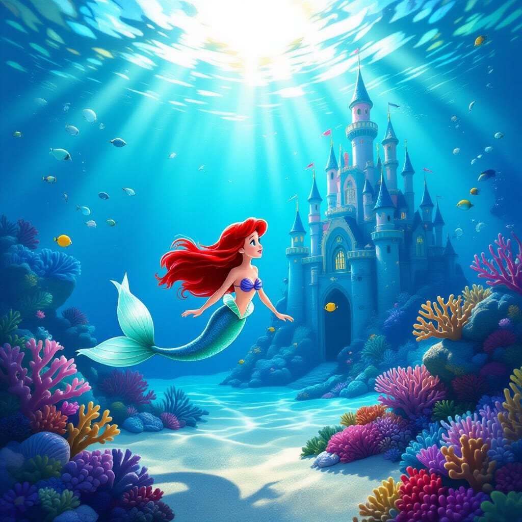 Solve Ariel by Elizabeth jigsaw puzzle online with 49 pieces