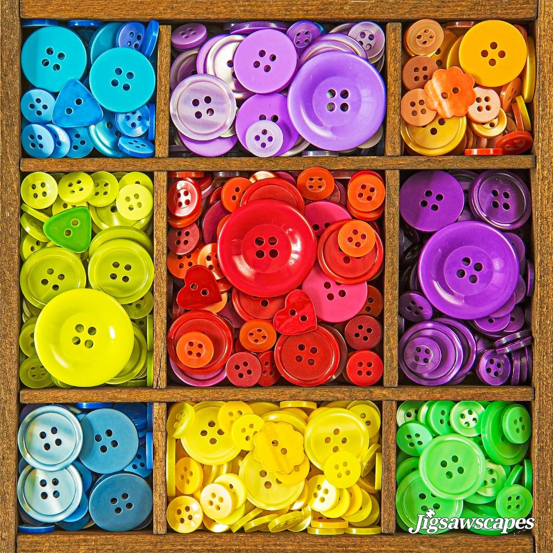 Solve Buttons, buttons, buttons . . . . . jigsaw puzzle online with 9 ...