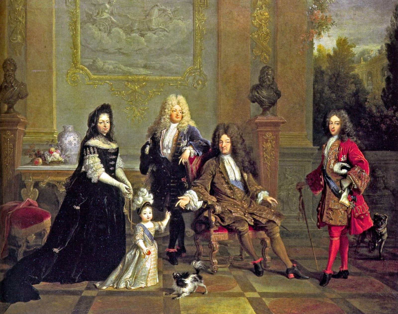 Solve Nicolas de Largillière: Porträt des Ludwig XIV. und seiner ...