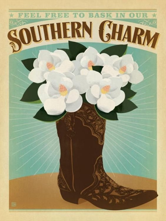 Solve Southern Charm Poster jigsaw puzzle online with 108 pieces