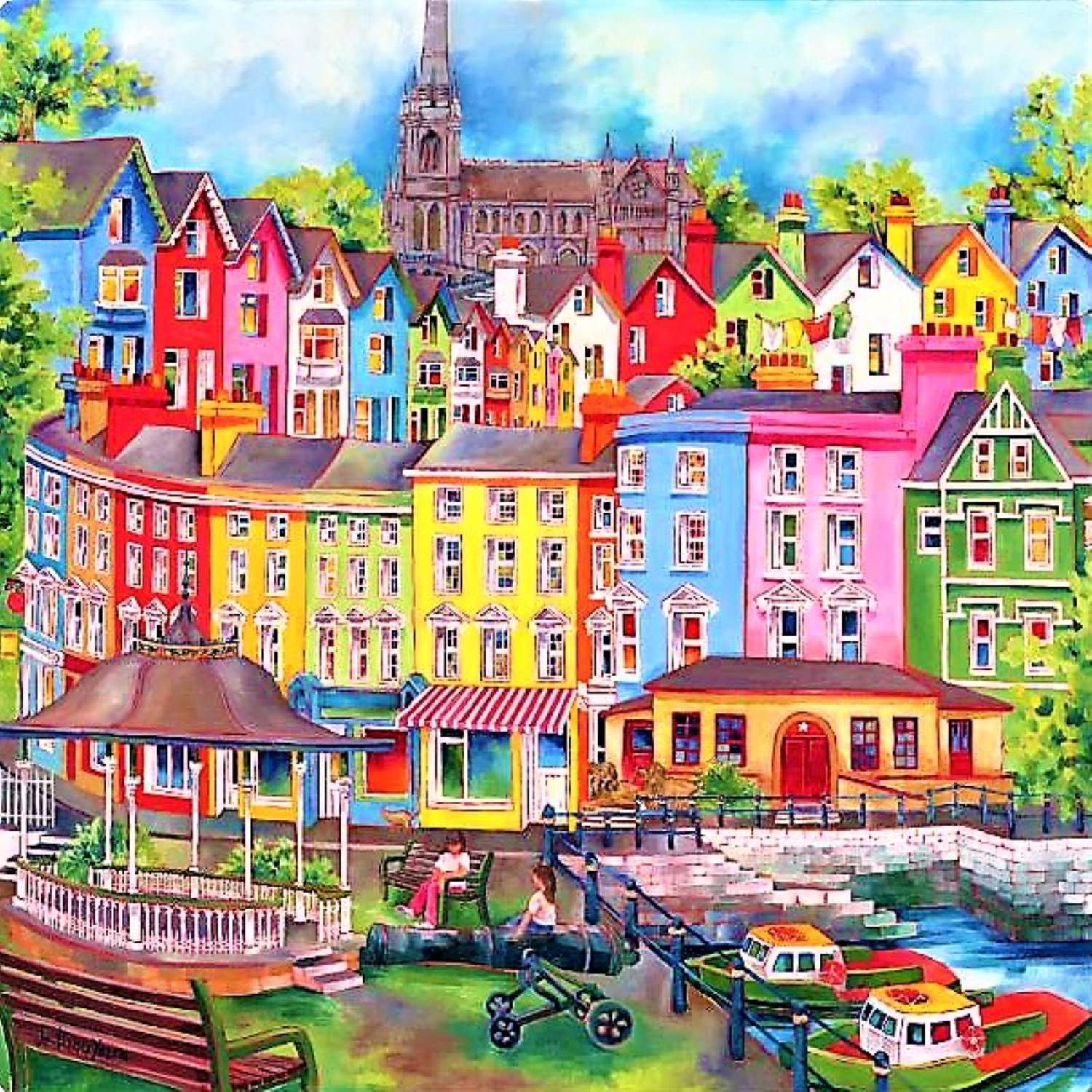Solve Cobh Co. Cork jigsaw puzzle online with 600 pieces