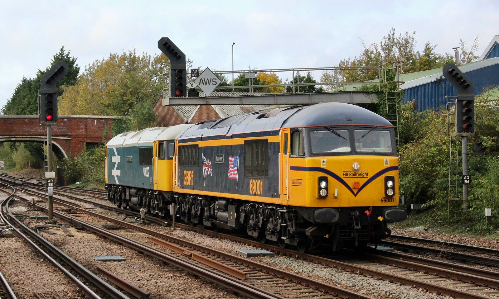 Solve GB Railfreight class 69s, 69001 Mayflower and 69002 Bob Tiller CM ...