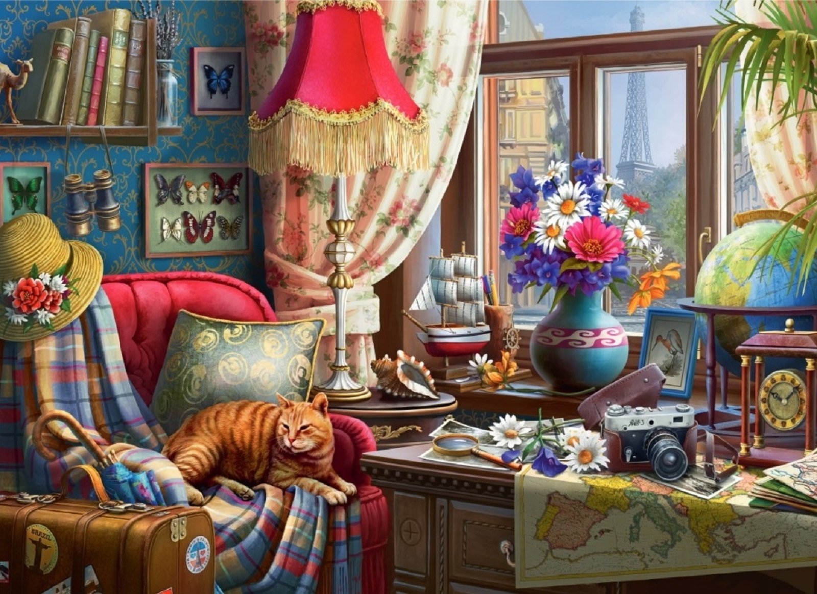 Solve Chat parisien jigsaw puzzle online with 391 pieces