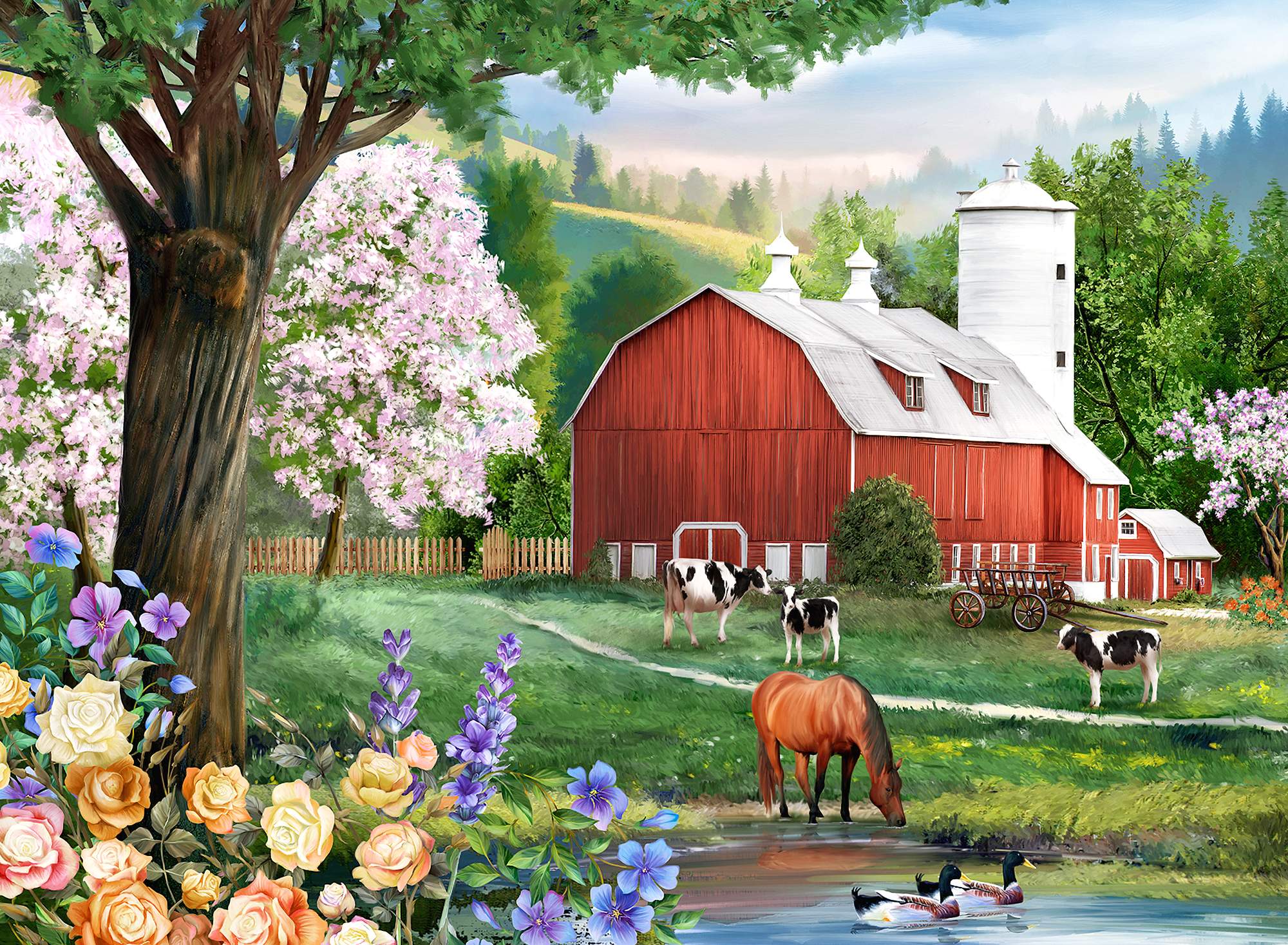 Solve Spring Morning jigsaw puzzle online with 352 pieces