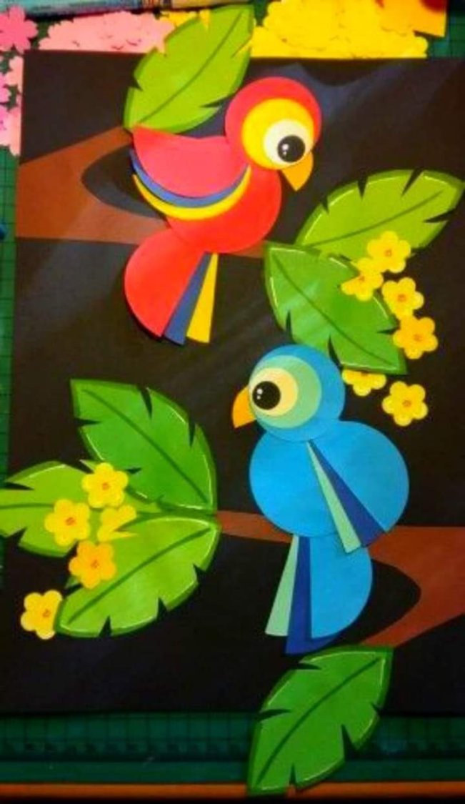 Solve Paper craft pictures jigsaw puzzle online with 15 pieces
