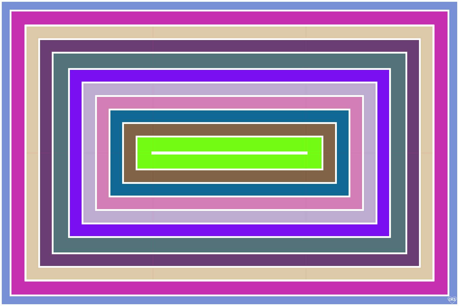 Solve Concentric Rectangles!! ~ H jigsaw puzzle online with 600 pieces