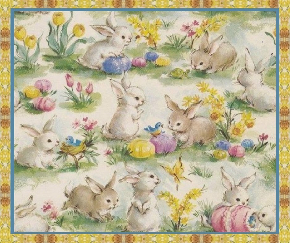 Jigsaw Puzzle | 120 pieces | Easter Bunnies | Jigidi