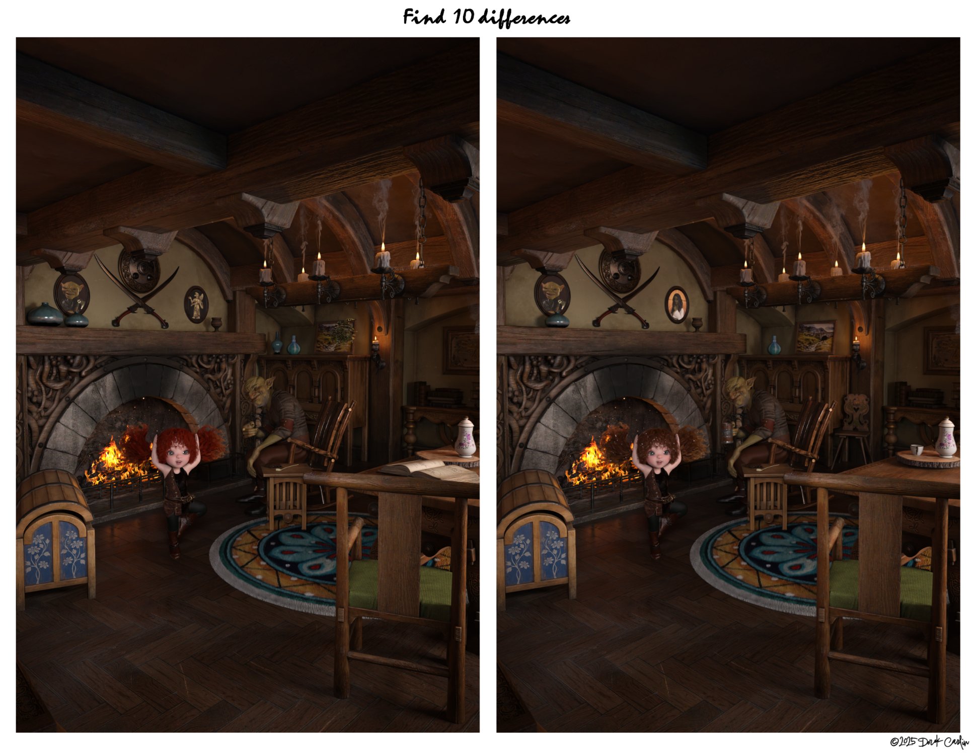 Solve Spot 10 differences -- read description jigsaw puzzle online with ...