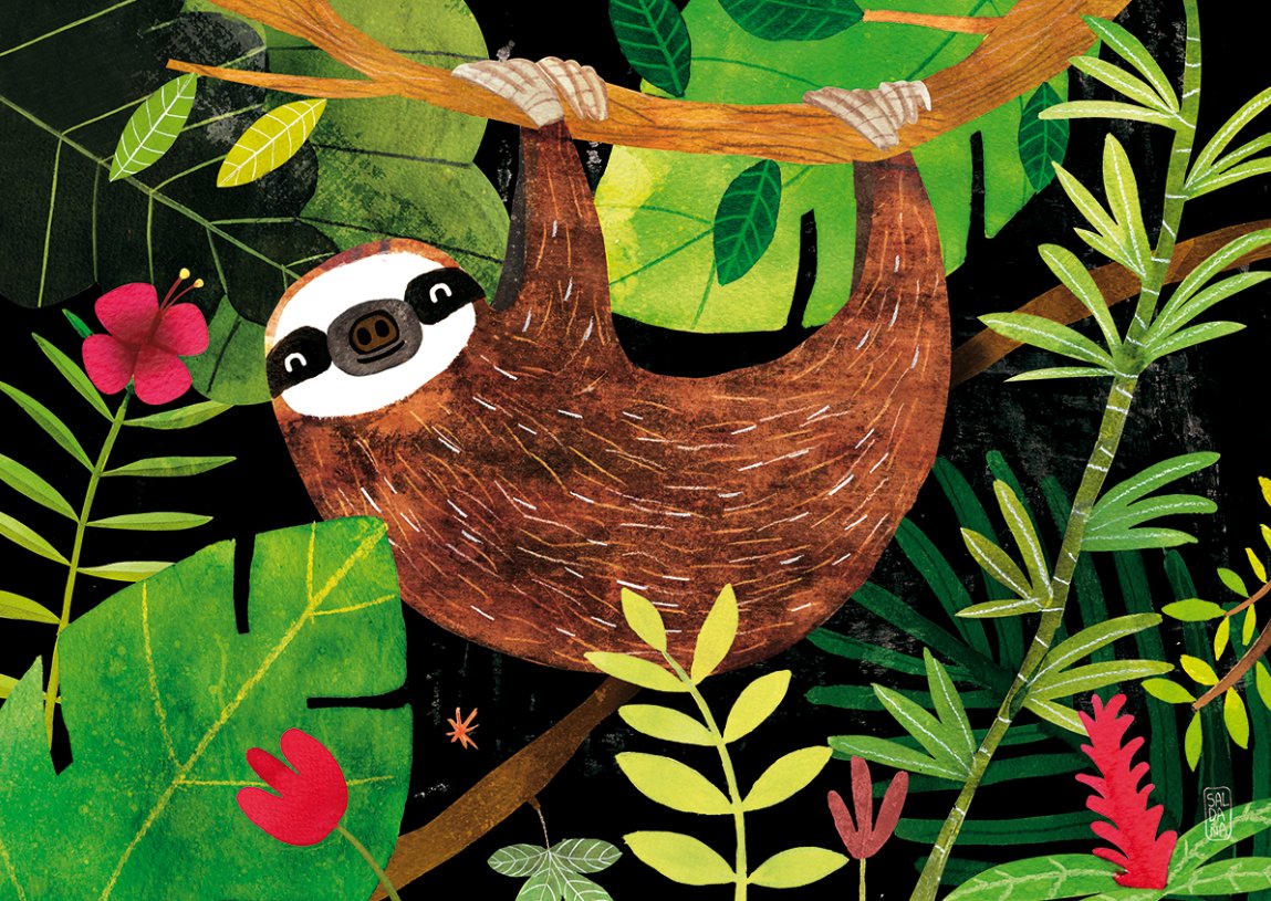 Jigsaw Puzzle | Three-Toed Sloth | 48 pieces | Jigidi