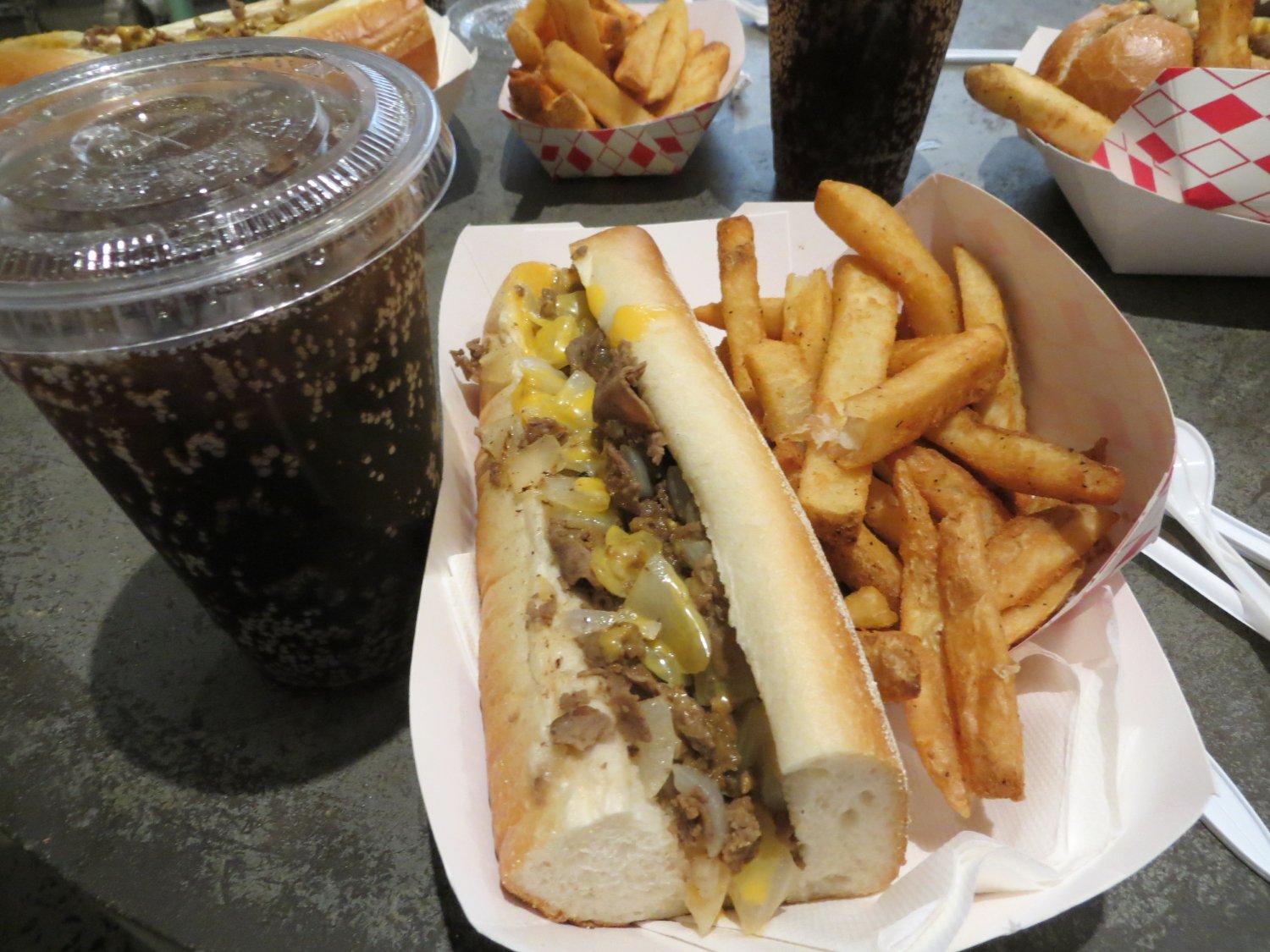 Solve Philly cheesesteak jigsaw puzzle online with 12 pieces
