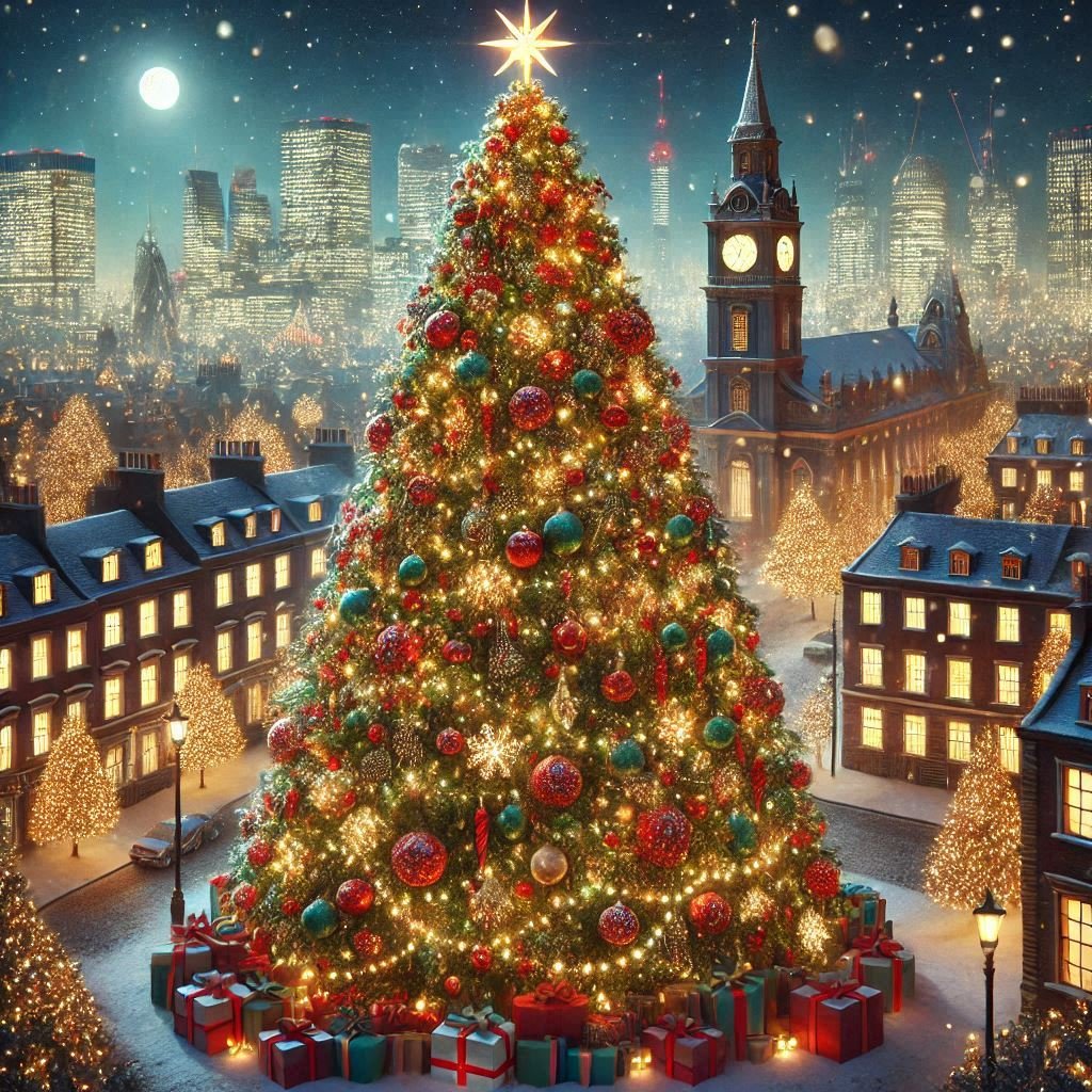 Solve Classic Christmas tree jigsaw puzzle online with 306 pieces