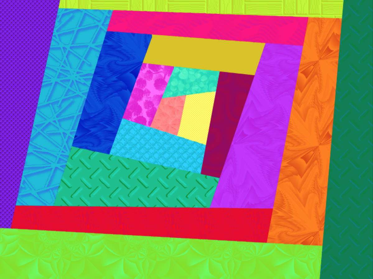 Solve Crazy Log Cabin jigsaw puzzle online with 108 pieces
