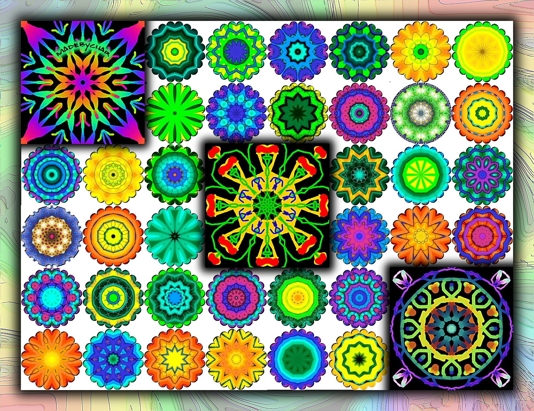 Solve Lotsa Kaleidos... jigsaw puzzle online with 352 pieces