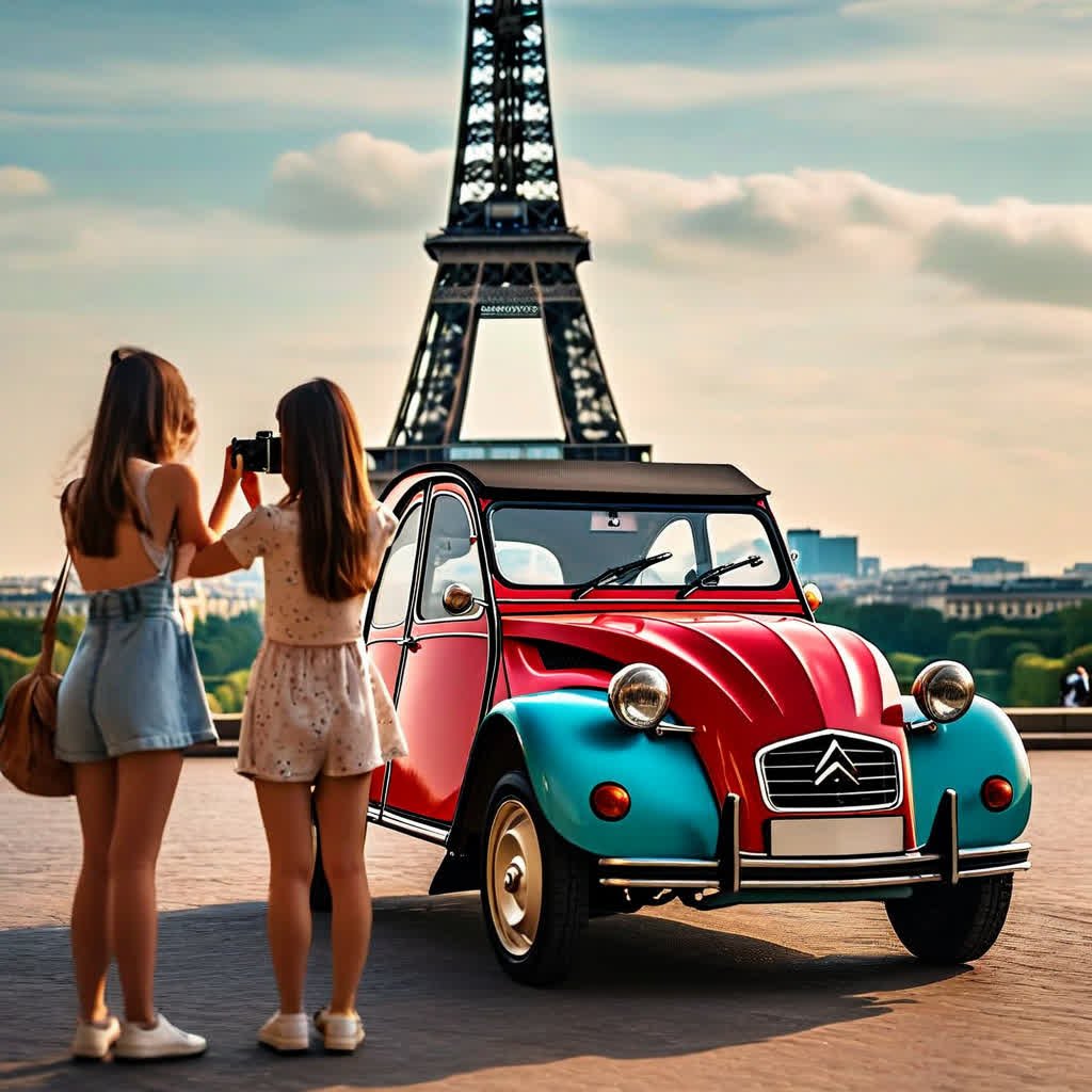 Jigsaw Puzzle | 144 pieces | The legendary Citroën 2CV in Paris | Jigidi