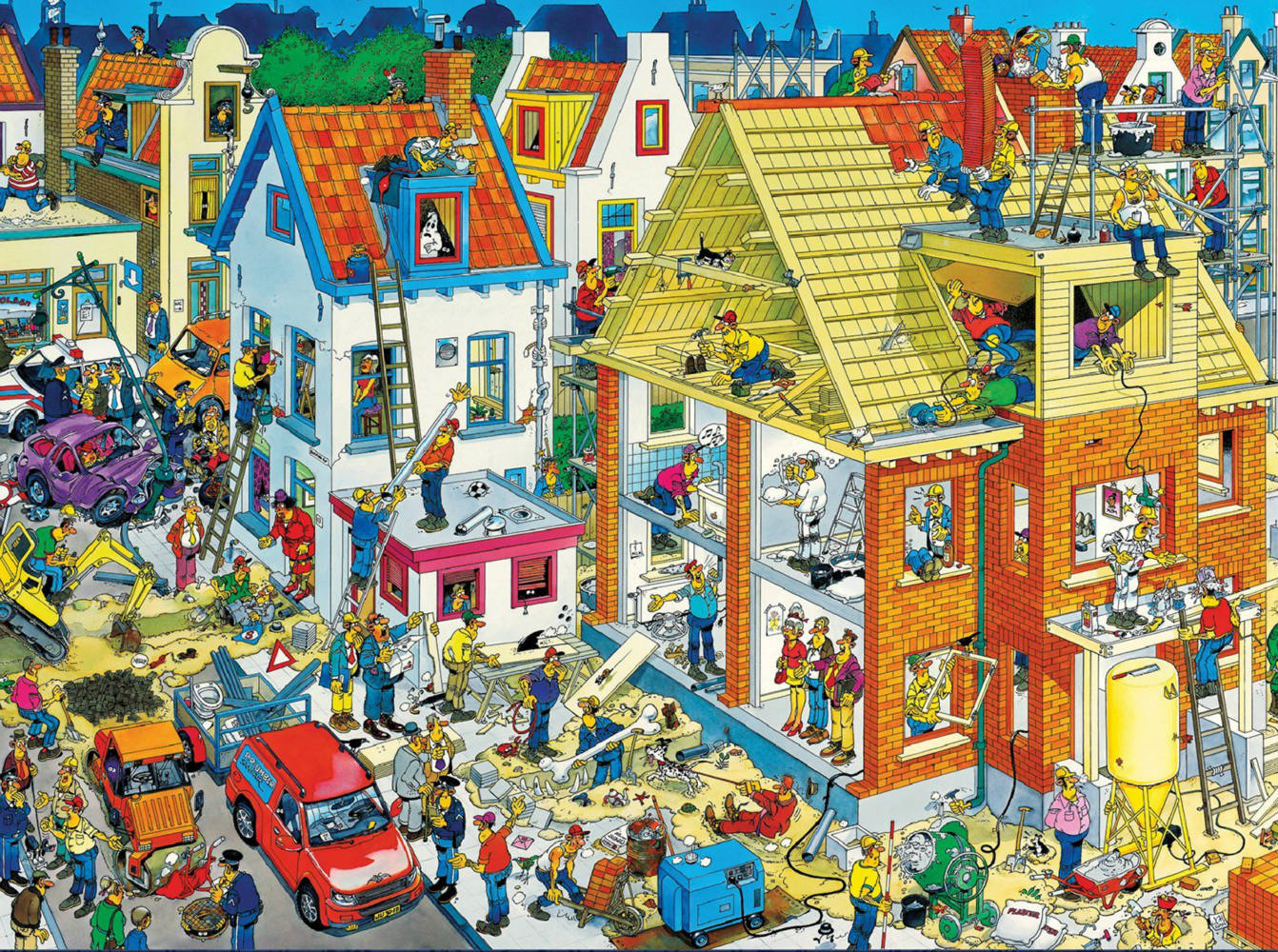 Solve building site jigsaw puzzle online with 140 pieces