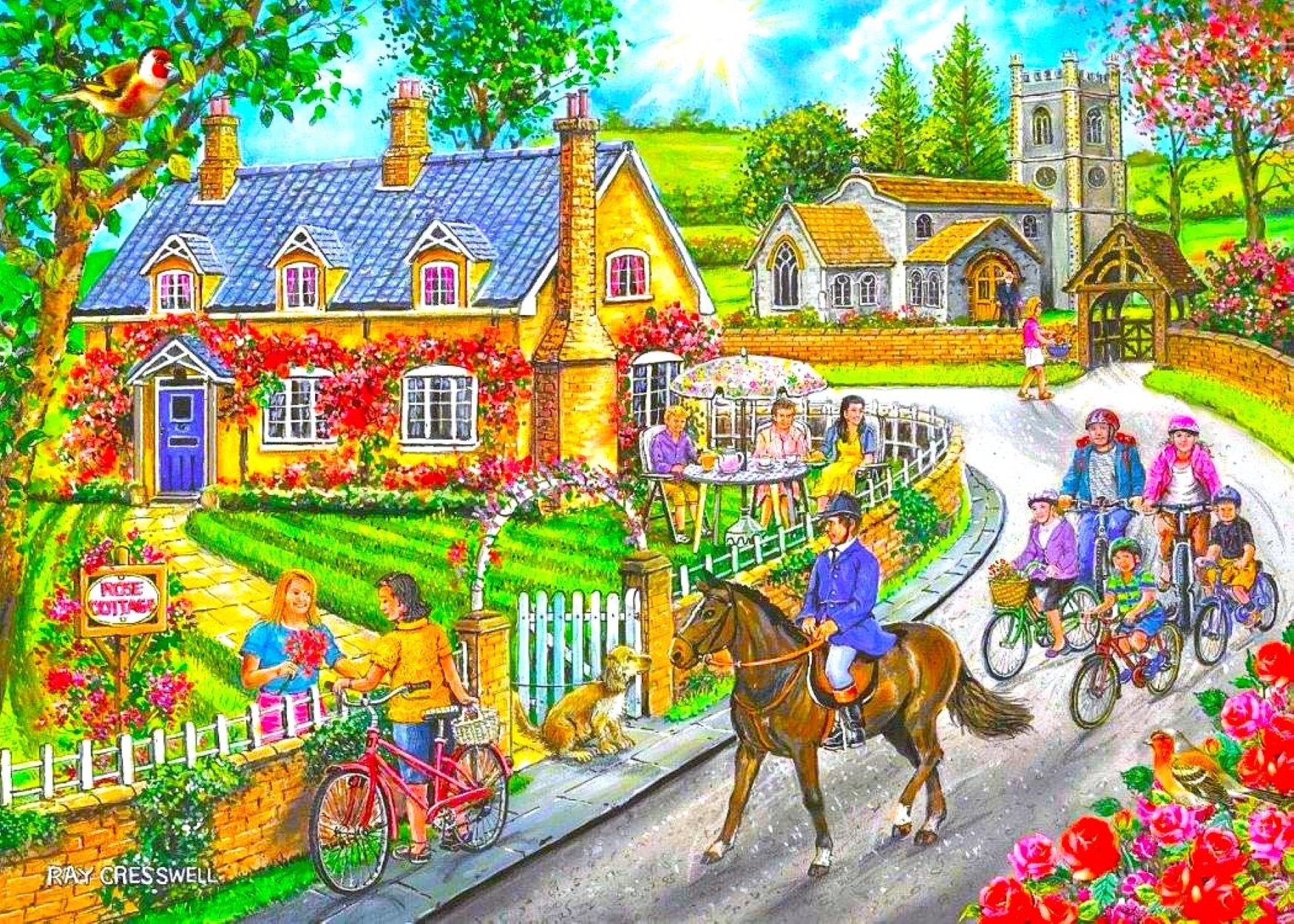 Solve Riding Bikes jigsaw puzzle online with 352 pieces