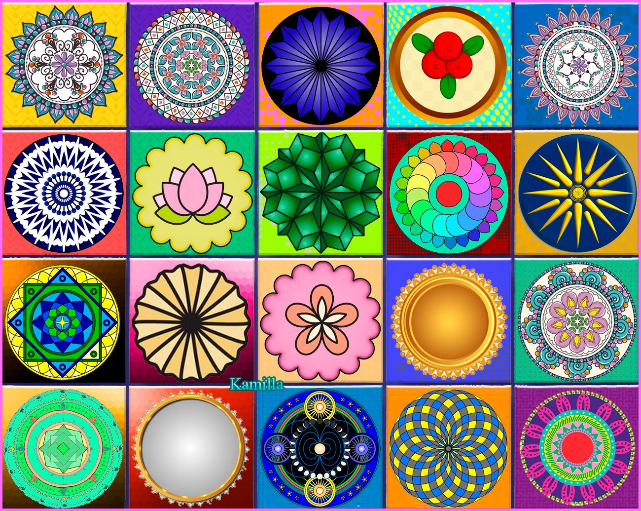 Solve Mandalas jigsaw puzzle online with 252 pieces