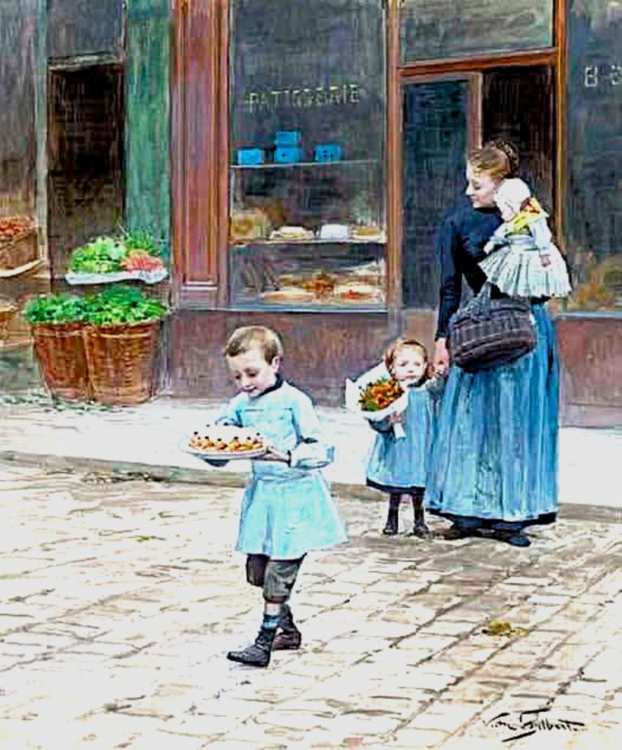 Solve The Birthday Cake ~French Artist Gabriel Gilbert (1847-1993 ...