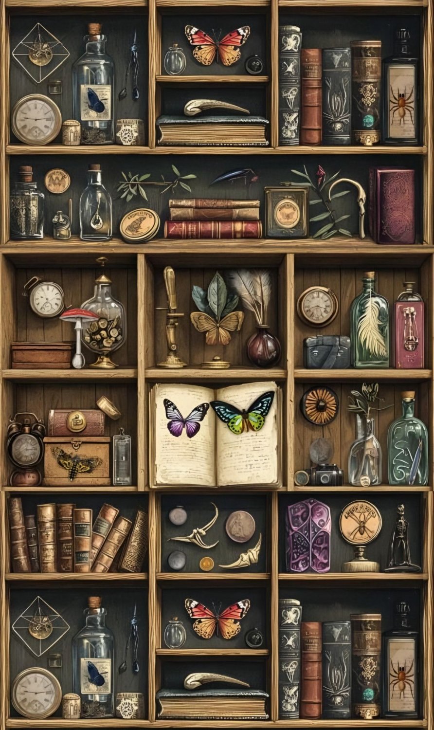 Solve shelf jigsaw puzzle online with 322 pieces