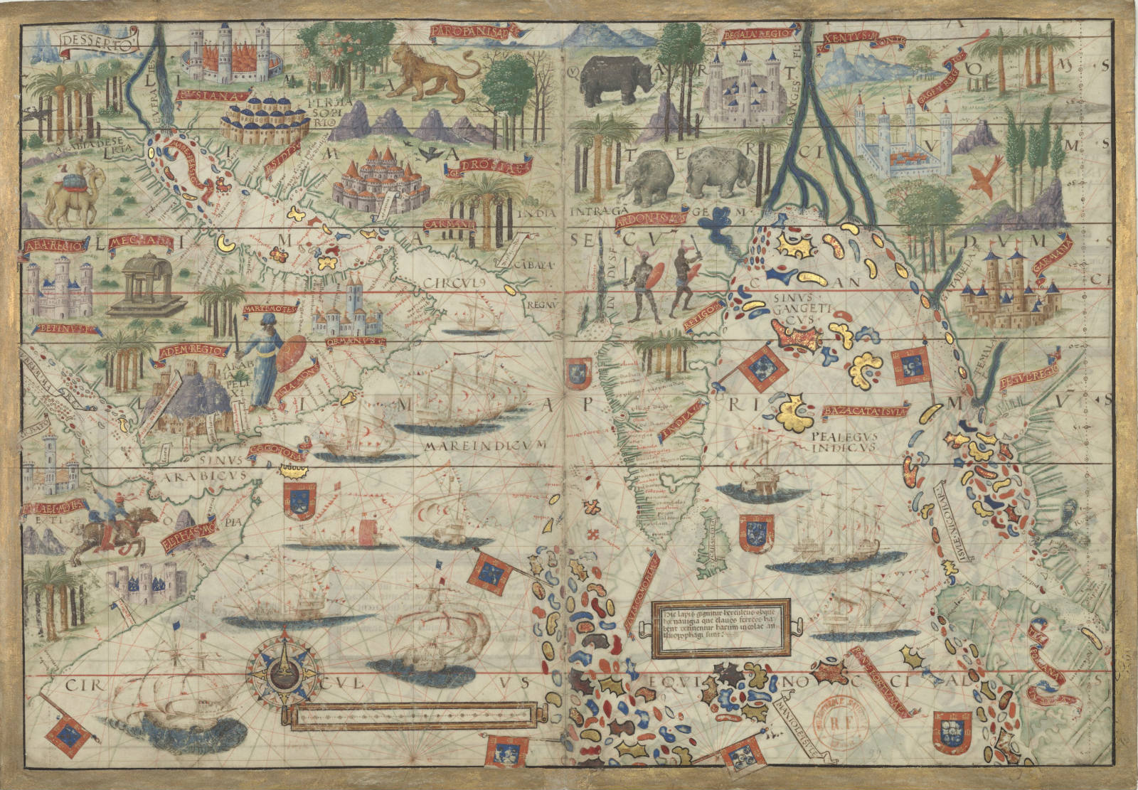 Solve old map of Arabia and Indian Ocean (Lopo Homem, 1519) jigsaw ...