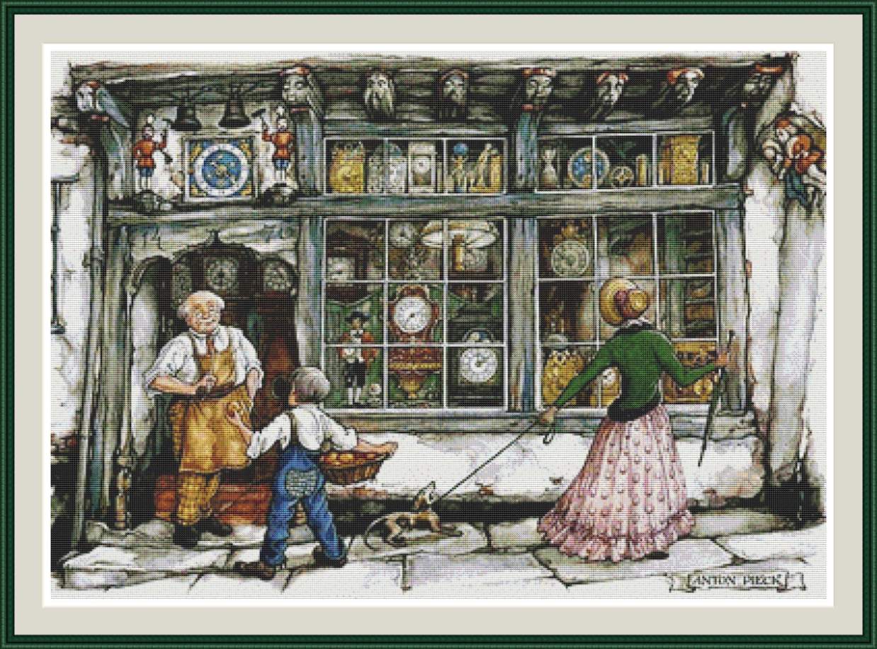 Solve The Watchmaker's Shop by Anton Pieck jigsaw puzzle online with 24 ...