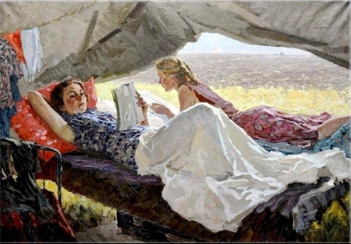 Solve Rostislav Galitsky - "Tractor Drivers - Moments of Rest in Their ...