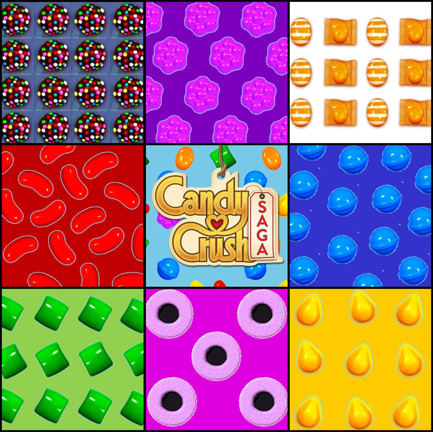 Solve Candy Crush patterns jigsaw puzzle online with 144 pieces