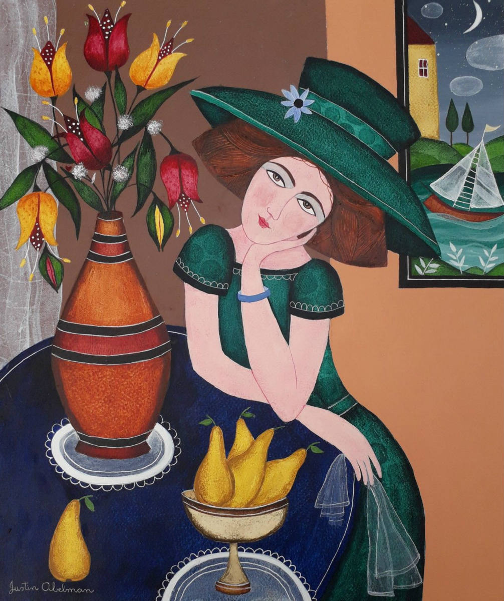 Solve Justin Abelman Naive Art - Rosemary jigsaw puzzle online with 304 ...