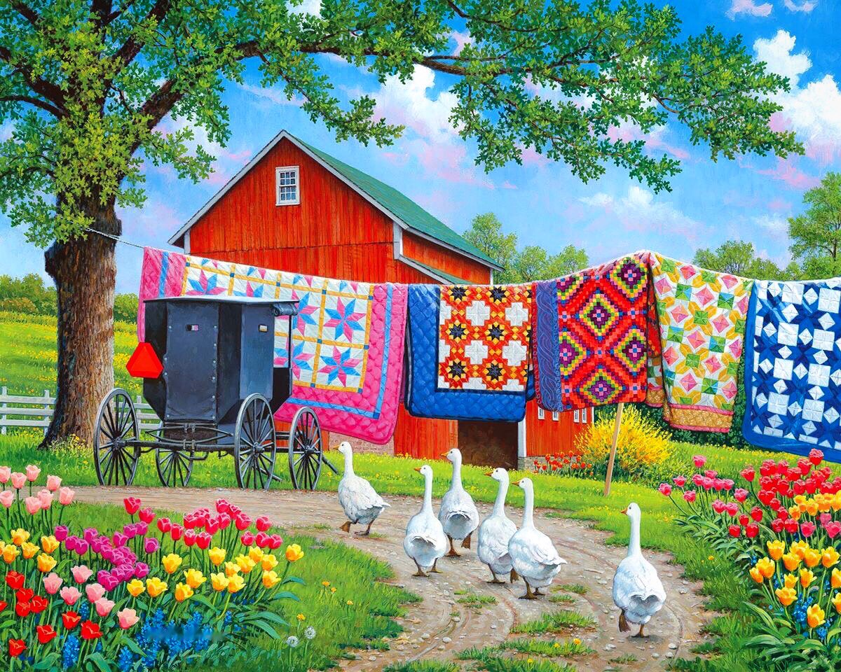 Solve Plain and Fancy jigsaw puzzle online with 120 pieces