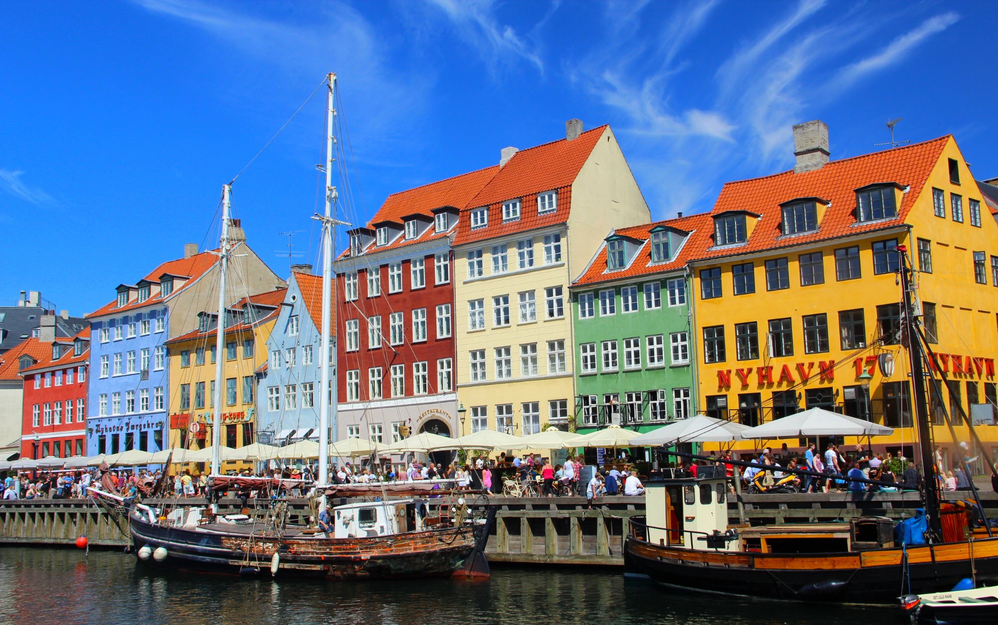 Solve Nyhavn (New Harbor) in Copenhagen, Denmark. This 17th-century ...