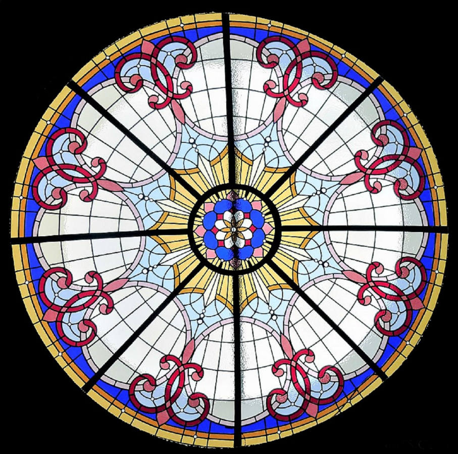 Solve Stained Glass Dome jigsaw puzzle online with 81 pieces