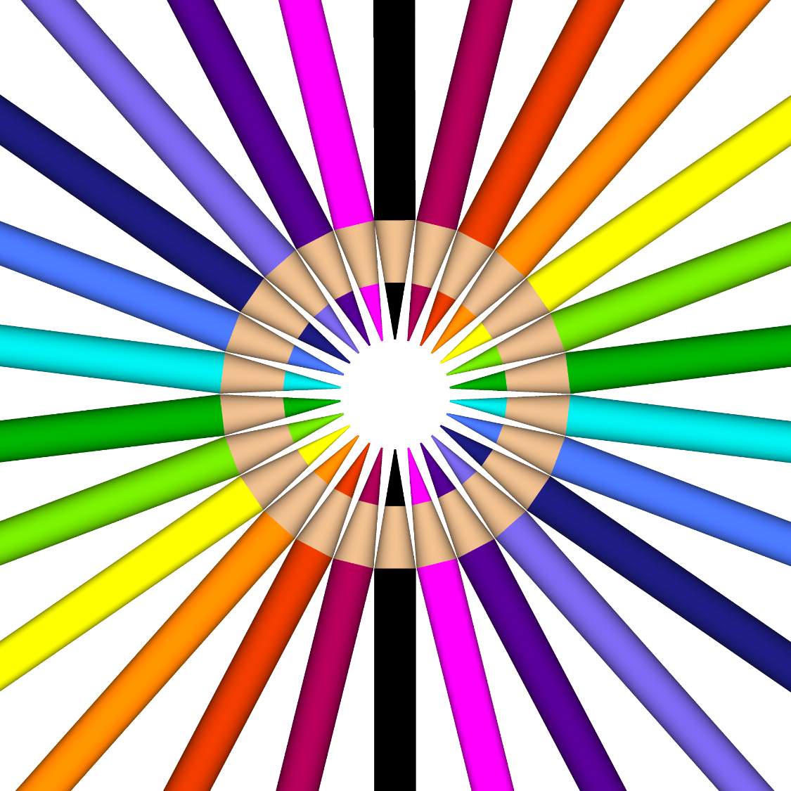 Solve pencil crayons jigsaw puzzle online with 81 pieces