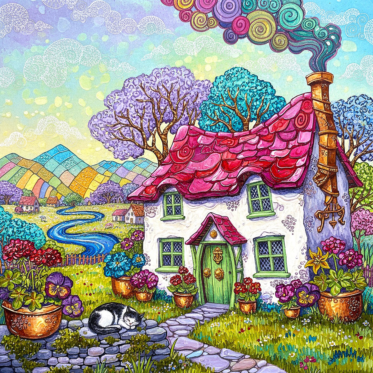 Jigsaw Puzzle | 100 pieces | Little Crooked House | Jigidi