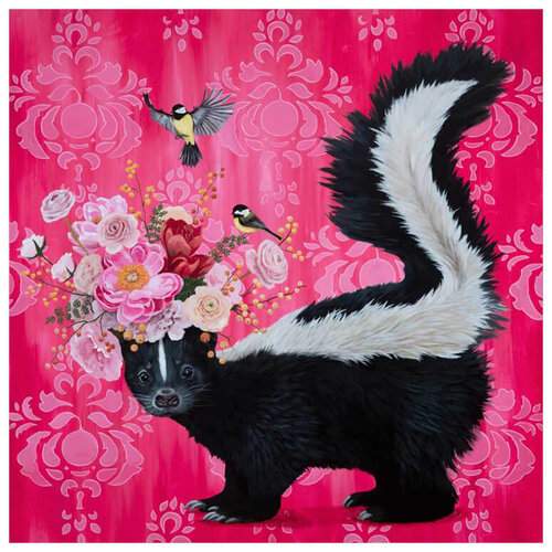 Solve Pepe Skunk jigsaw puzzle online with 64 pieces