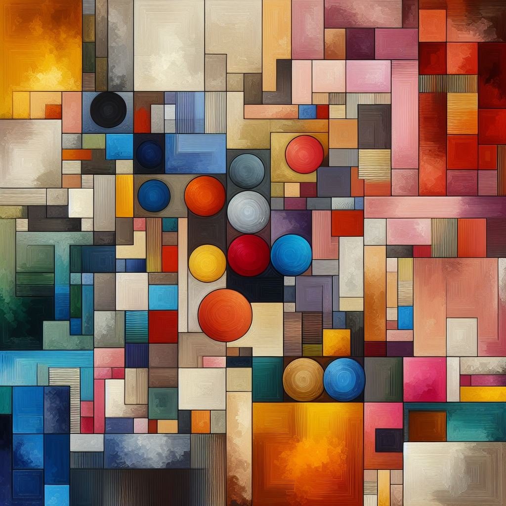 Solve Circles and Squares jigsaw puzzle online with 144 pieces