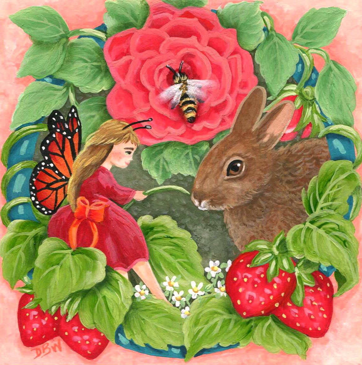 Solve Tempting the Bunny Rabbit jigsaw puzzle online with 100 pieces