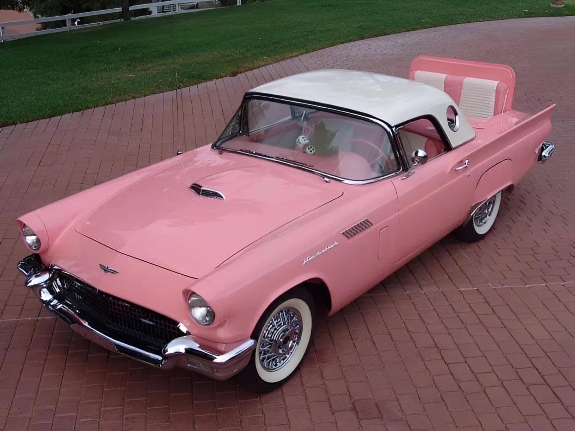 Solve 1957 Ford Thunderbird Pink with Birds Nest Rumble Seat jigsaw ...