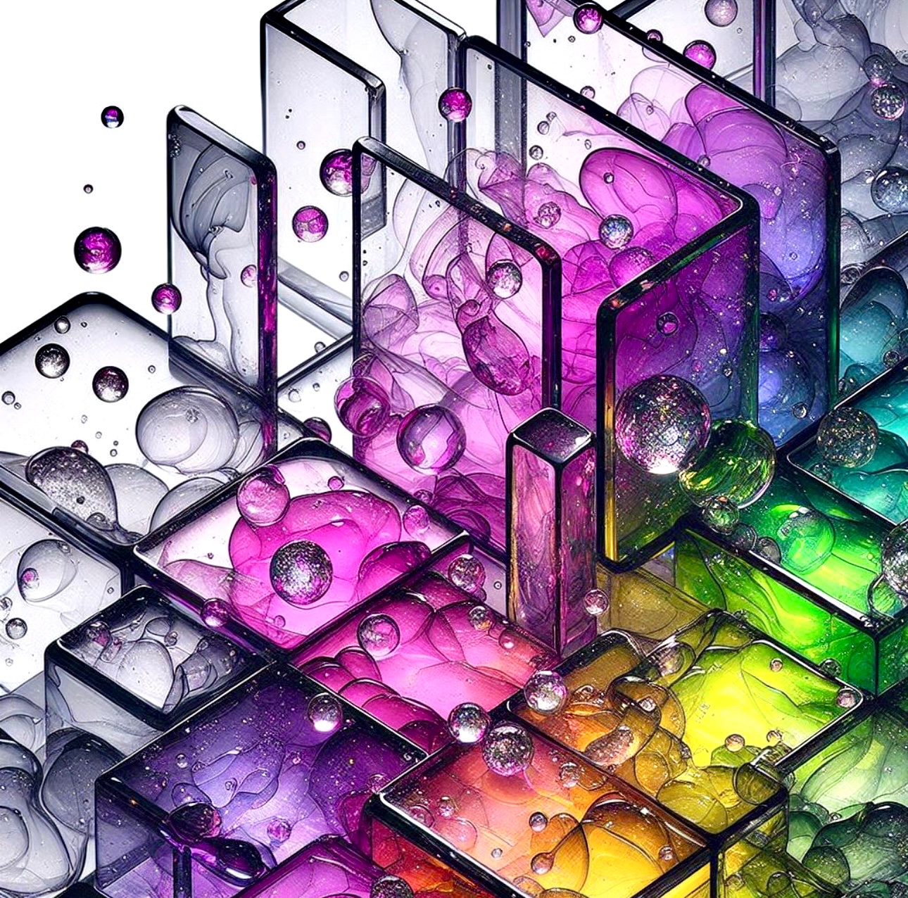 Solve Chambers of Color jigsaw puzzle online with 100 pieces