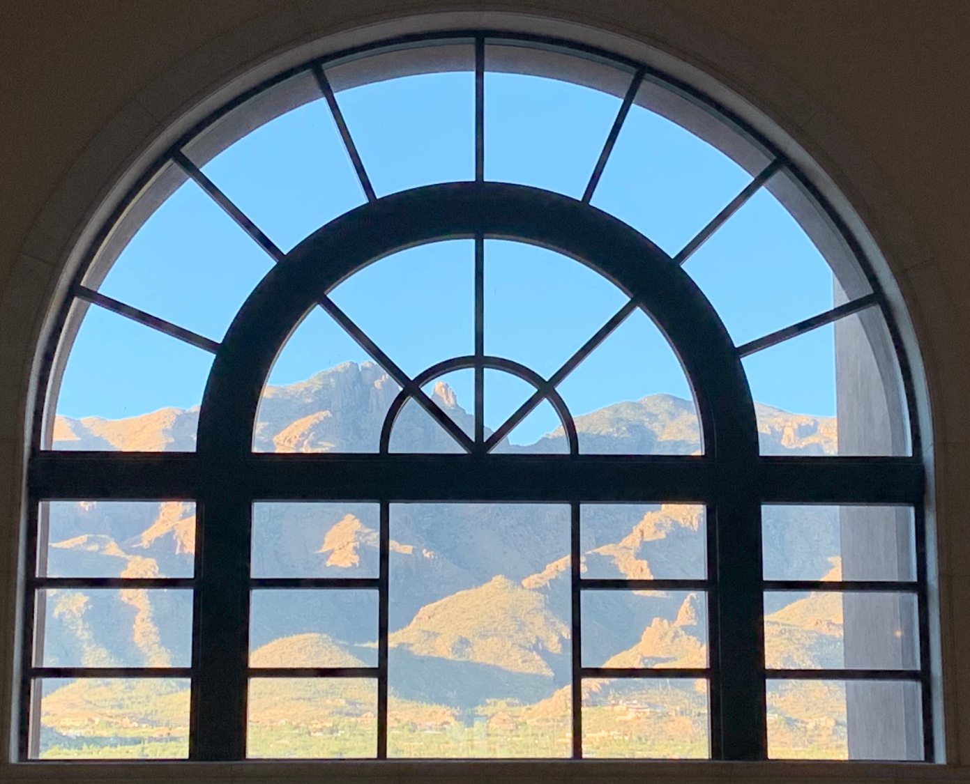 Solve Through the window brightly jigsaw puzzle online with 12 pieces