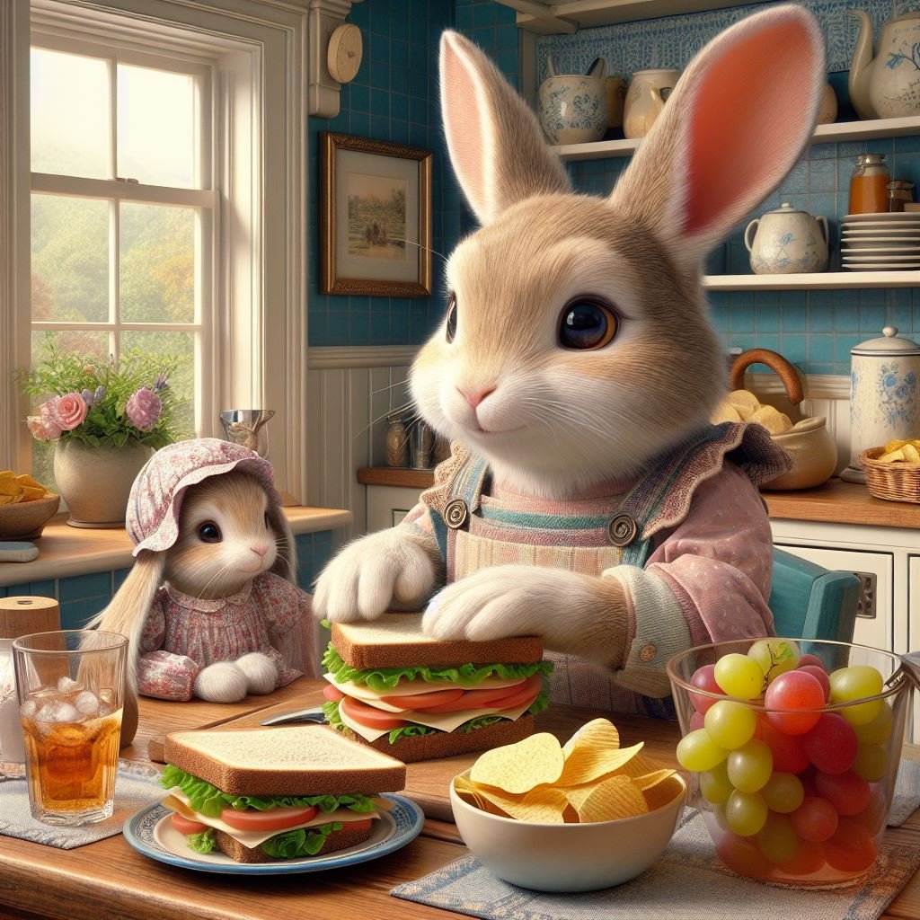 Solve Lunchtime jigsaw puzzle online with 49 pieces
