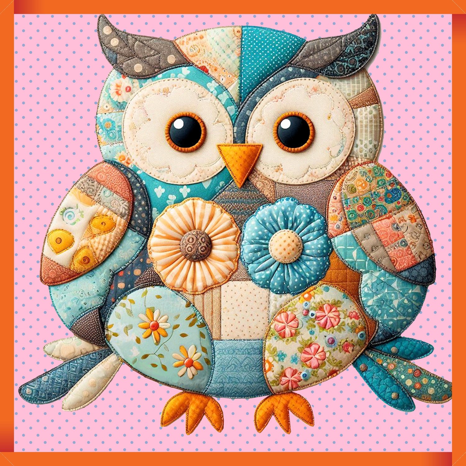 Jigsaw Puzzle | 600 pieces | PATCHWORK OWL | Jigidi