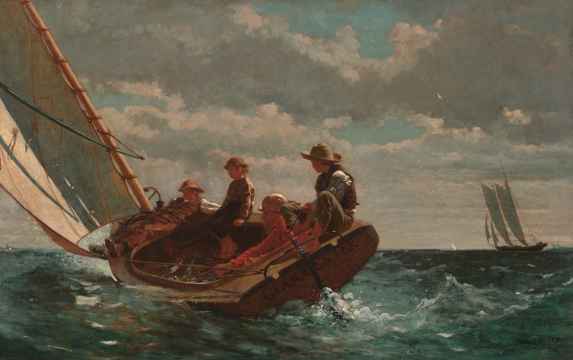 Solve Breezing Up (A Fair Wind), 1873-1876 - Winslow Homer jigsaw ...