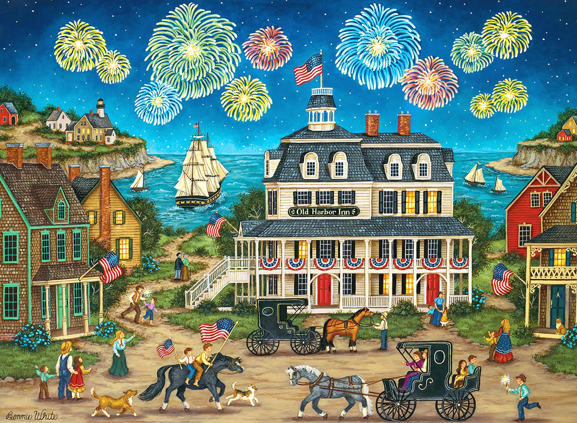 Solve Fireworks Finale jigsaw puzzle online with 352 pieces