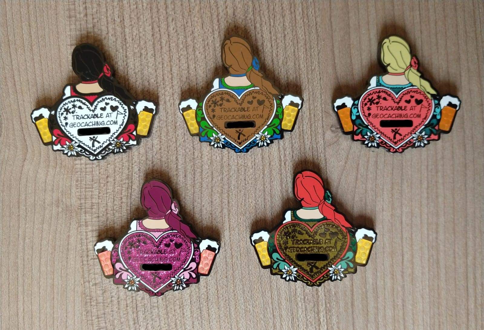 Solve Oktoberfest Geocoins - Back side jigsaw puzzle online with 330 pieces