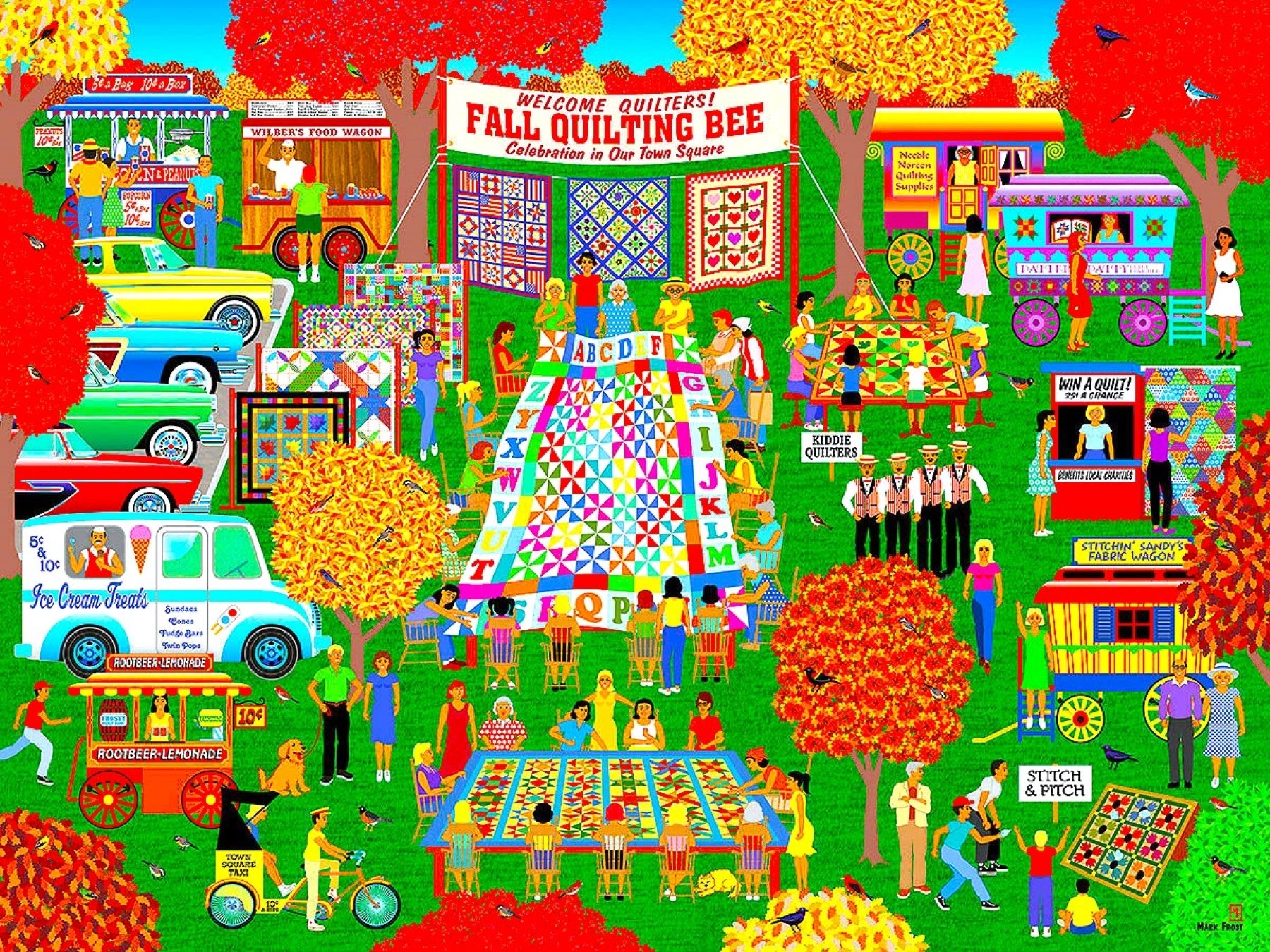 Solve Quilt Fair jigsaw puzzle online with 352 pieces