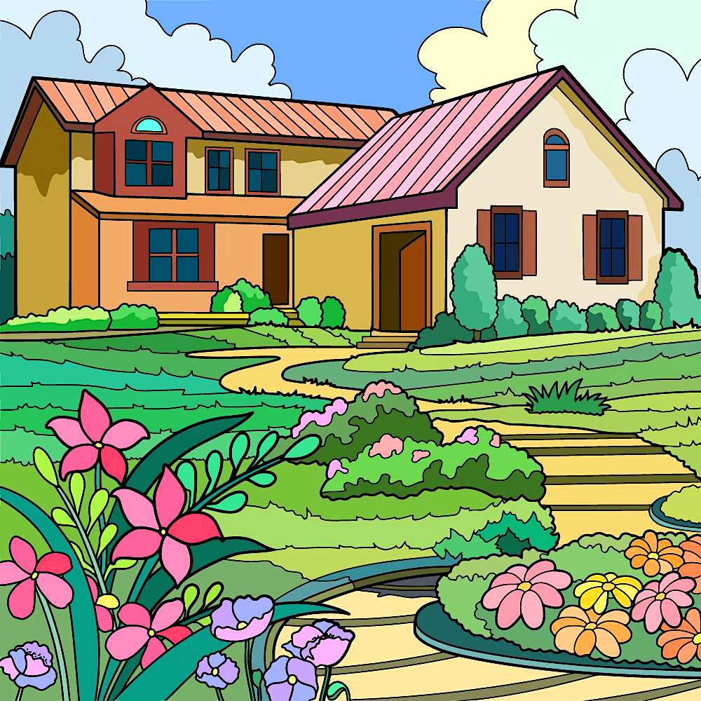 Solve 167 Art Coloring jigsaw puzzle online with 64 pieces