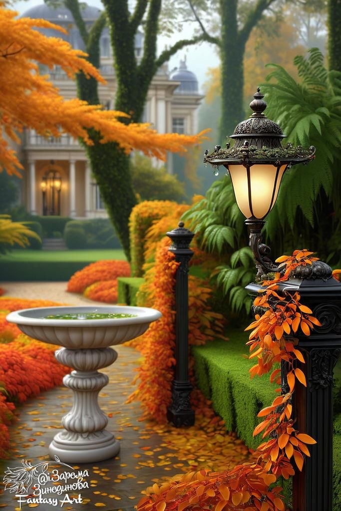 Solve Autumn Scenery - AI art jigsaw puzzle online with 40 pieces