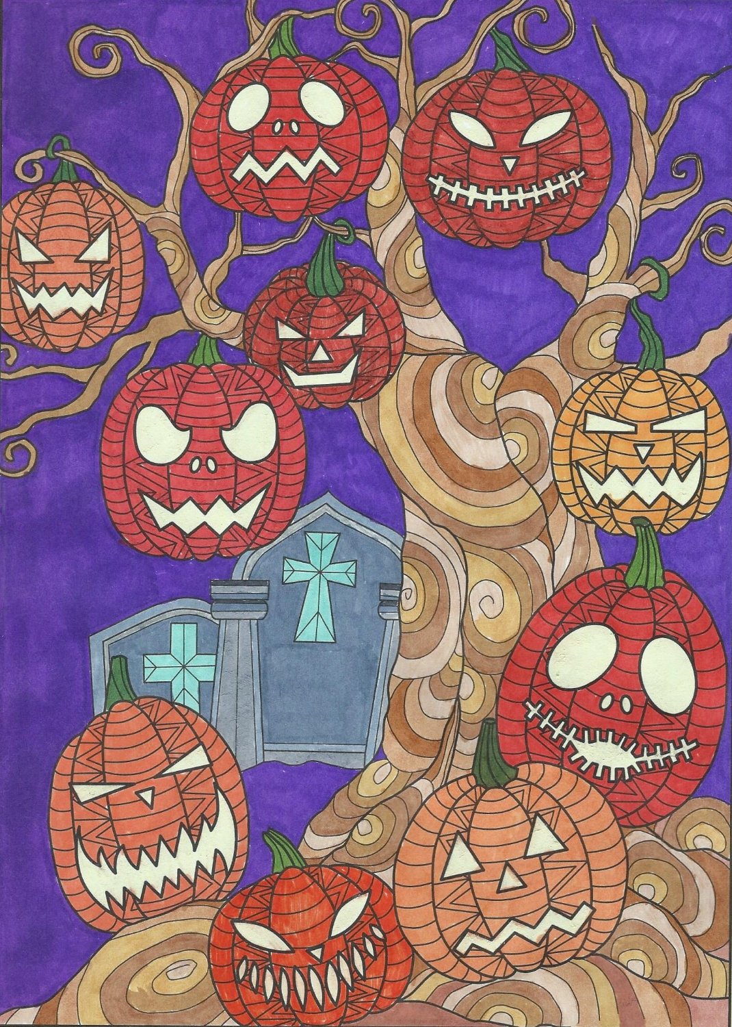 Solve Happy Halloween jigsaw puzzle online with 96 pieces