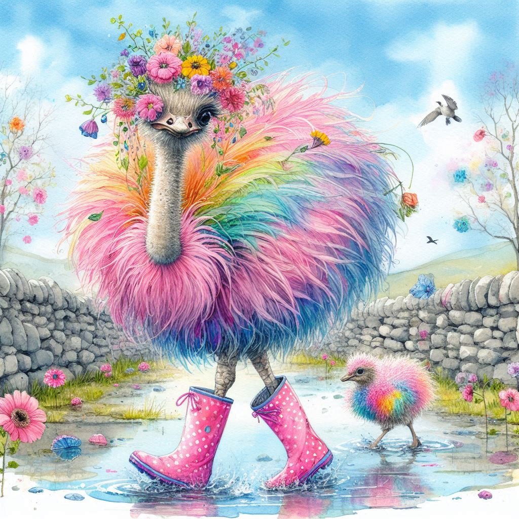 Solve Silly ostrich (resize 9 to 306 pieces) jigsaw puzzle online with ...