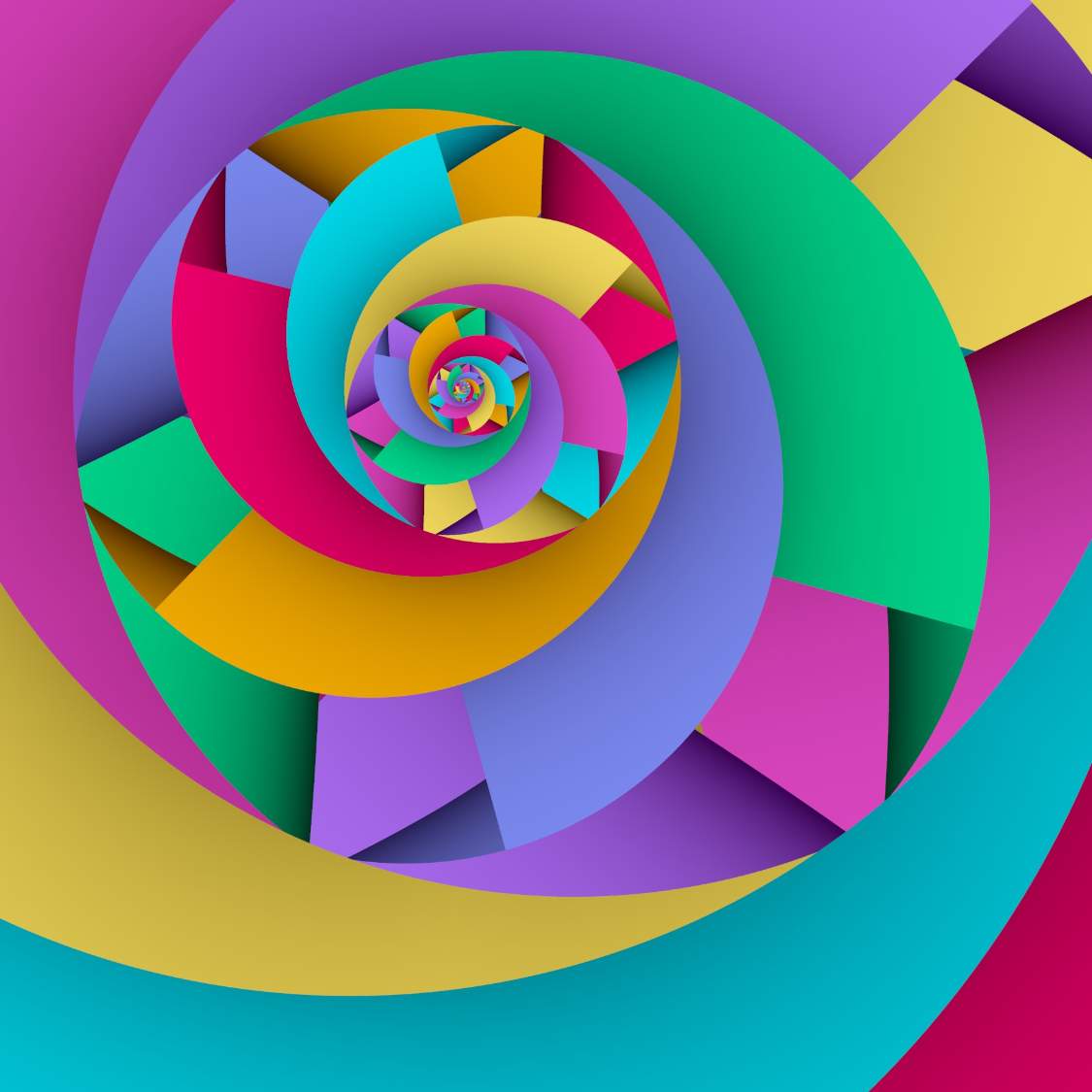 Solve Bright Spiral 19 jigsaw puzzle online with 81 pieces